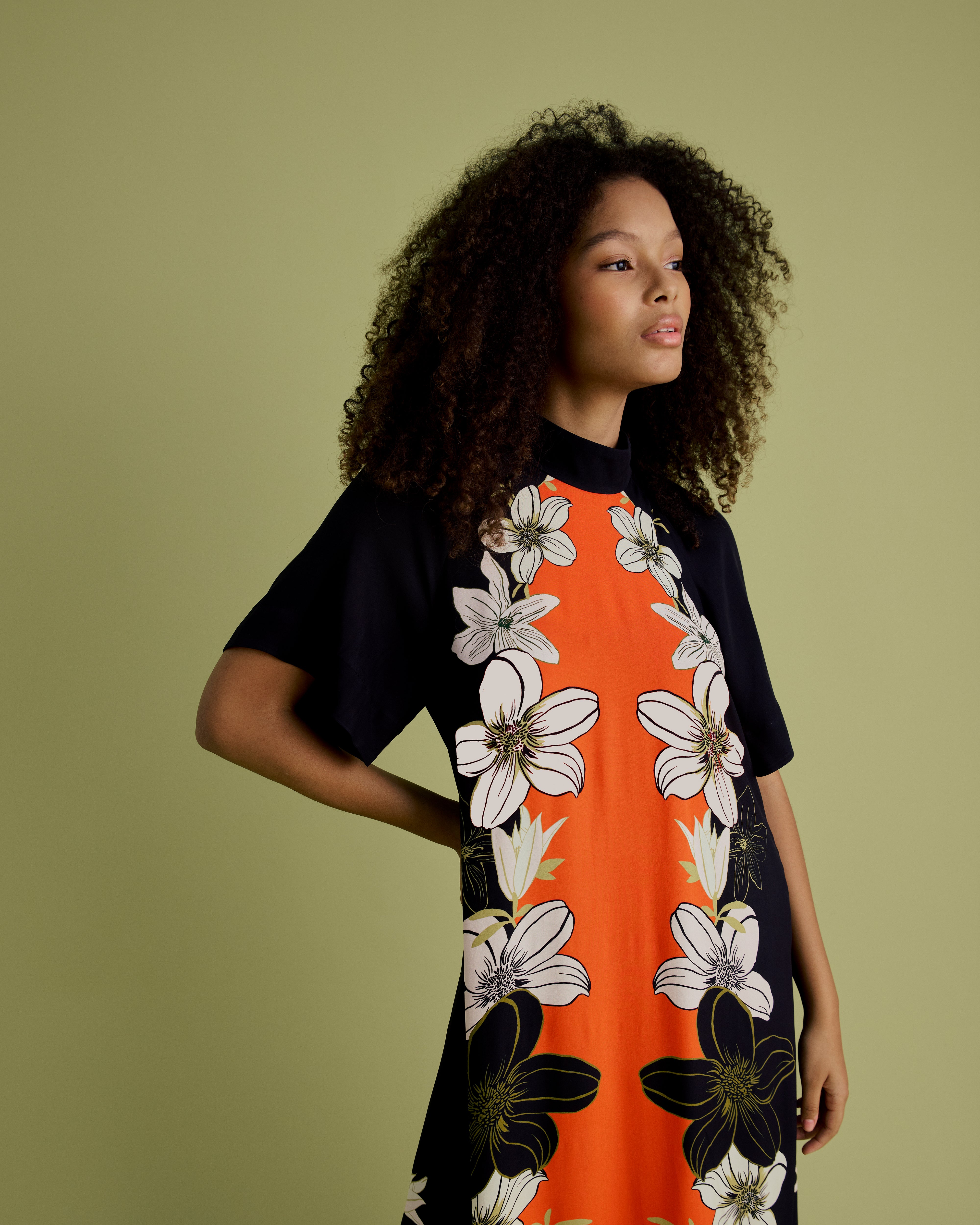 Printed Column Maxi Dress – Florere