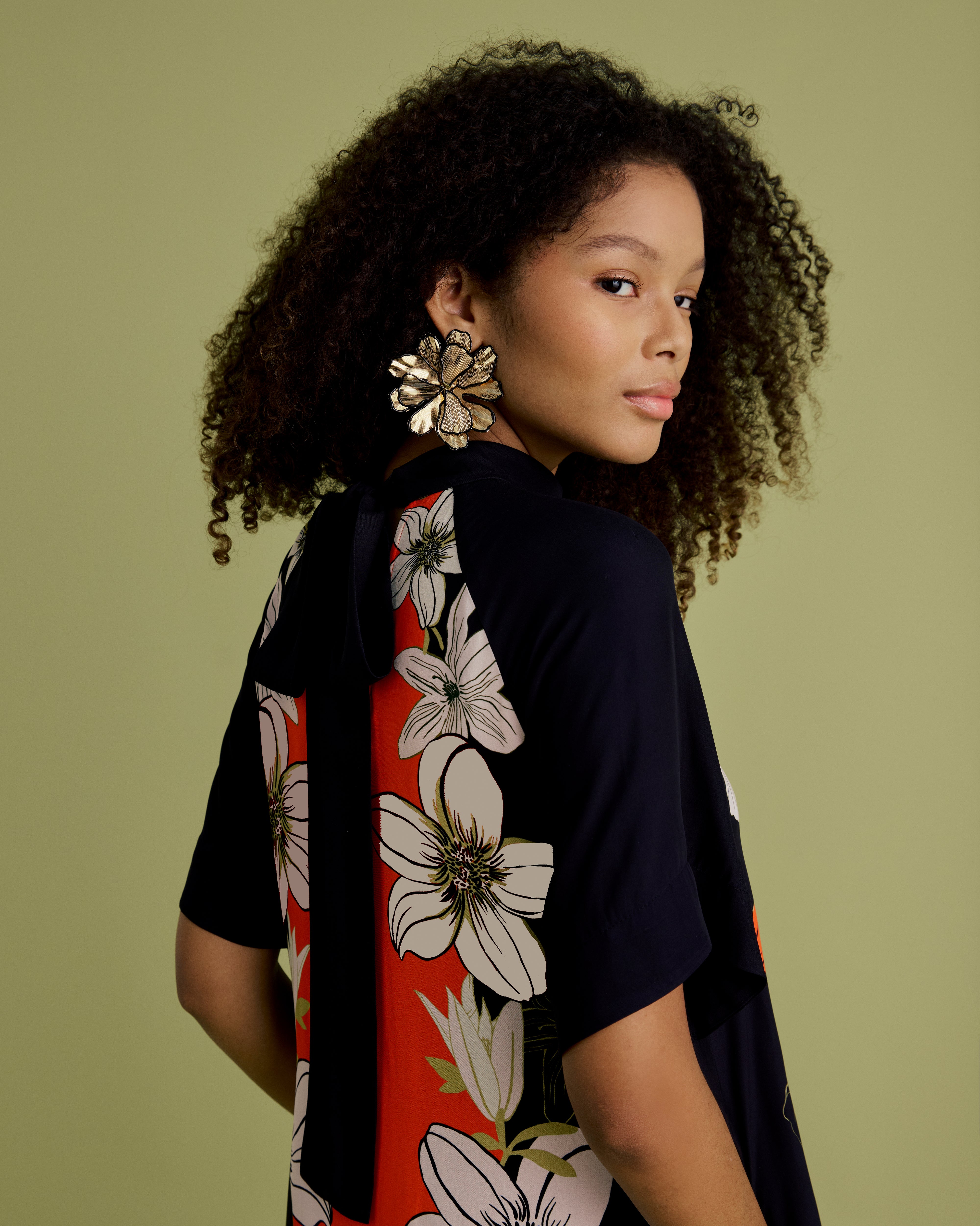 Printed Column Maxi Dress – Florere